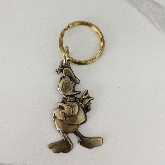 Disney | Other | Disney Donald Duck Brass Keychain Bag Charm Taiwan ...